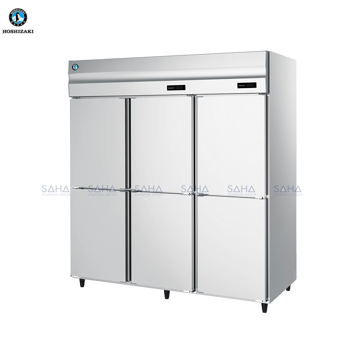 Hoshisaki - 6 Doors - Upright Freezer & Chiller Combo - HRF-188MA-S
